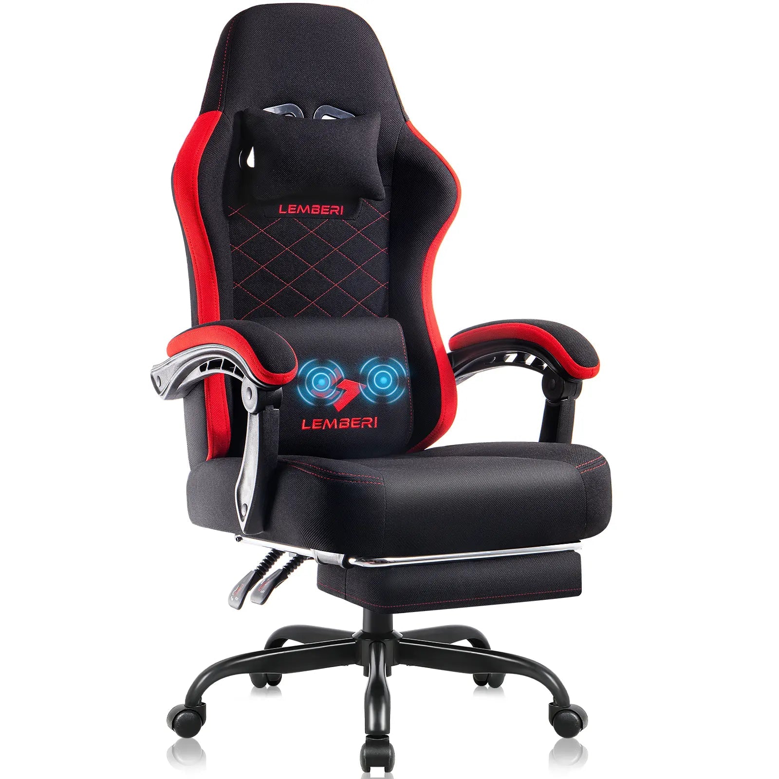 LEMBERI Gaming Chair, Fabric Big and Tall Video Game Chairs for Adults