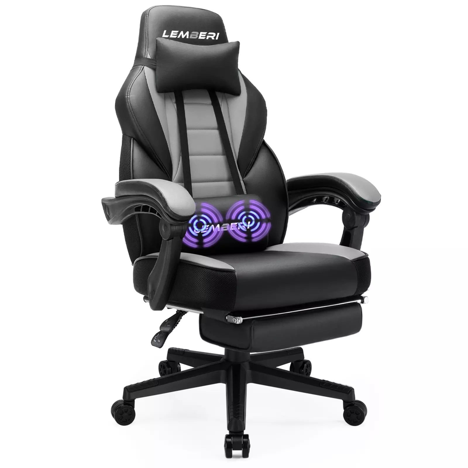 LEMBERI Big and Tall Heavy Duty PC Gaming Chair, Design for Big Guy